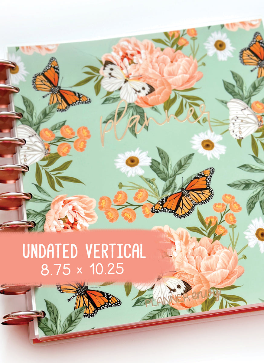 Undated Planner - Vertical Style Perfect For Planner Stickers & Weekly ...