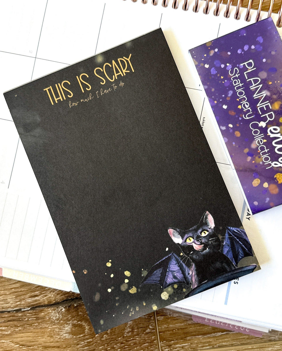 Black Spooky Halloween Notepad. It's Scary How Much I have To Do List ...