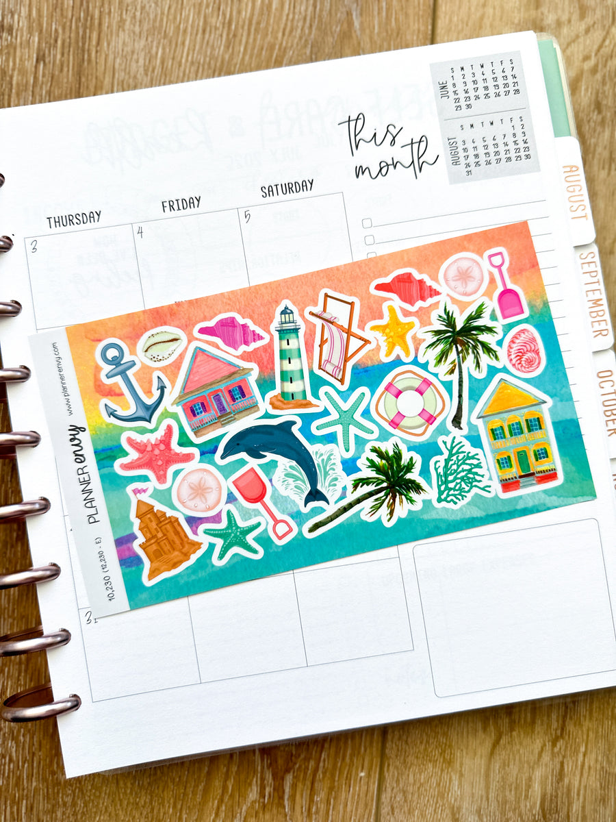 Vacation Dolphin Florida Key West Vaca Beach Summer August Deco Planne ...