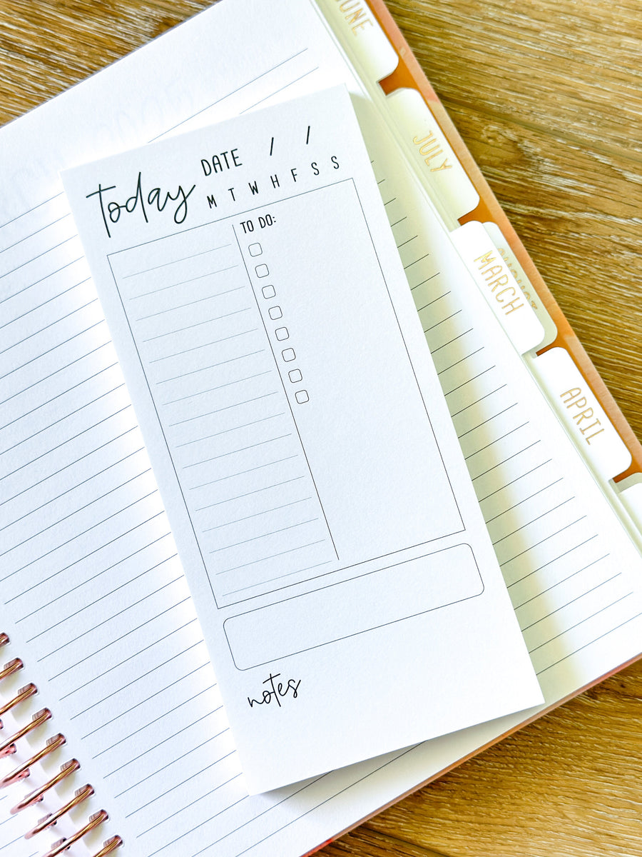 3.5x7.5 Daily Signature Layout Planner Notepad – Planner Envy