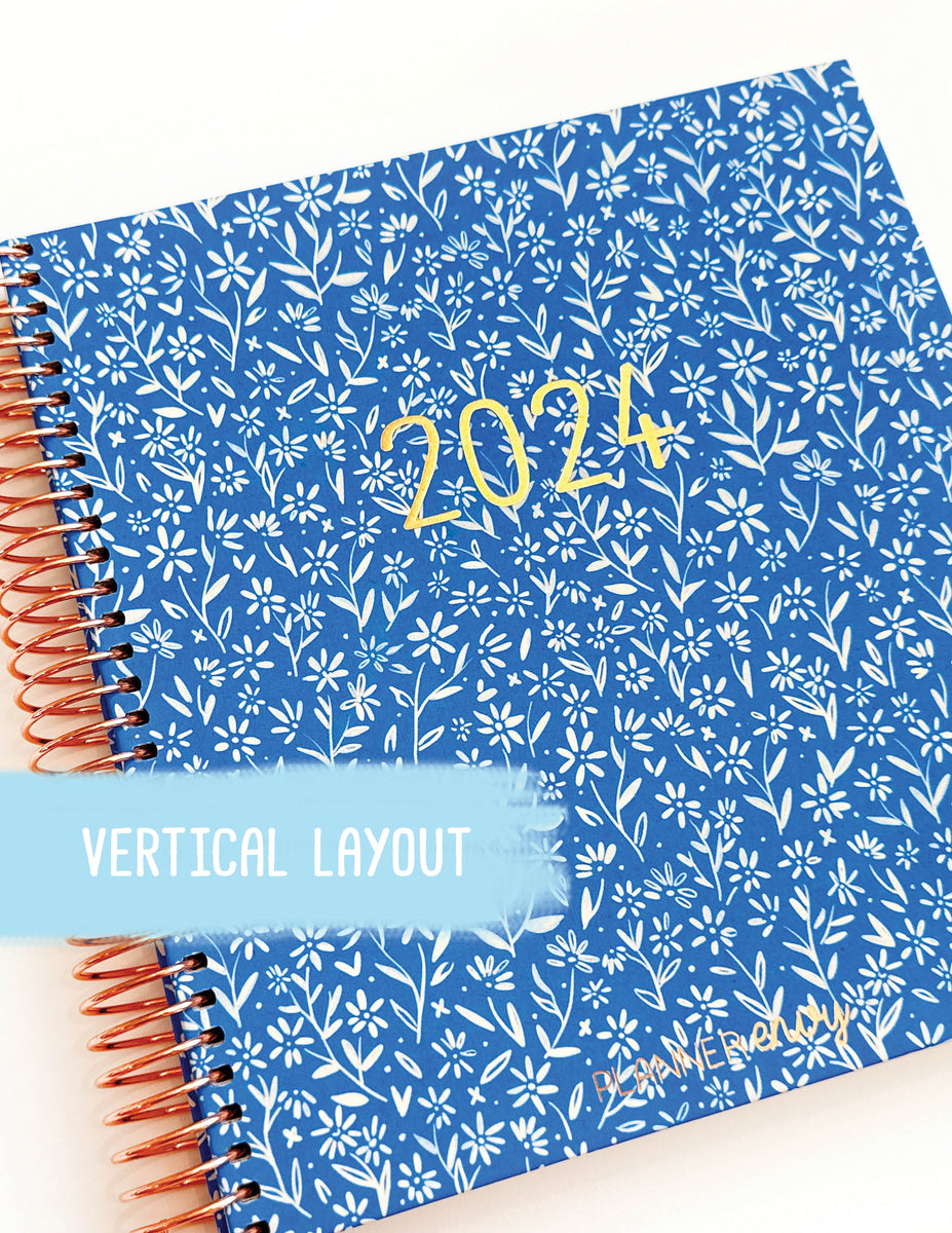 2024 Planner Vertical Style Perfect For Planner Stickers & Weekly Kits ...