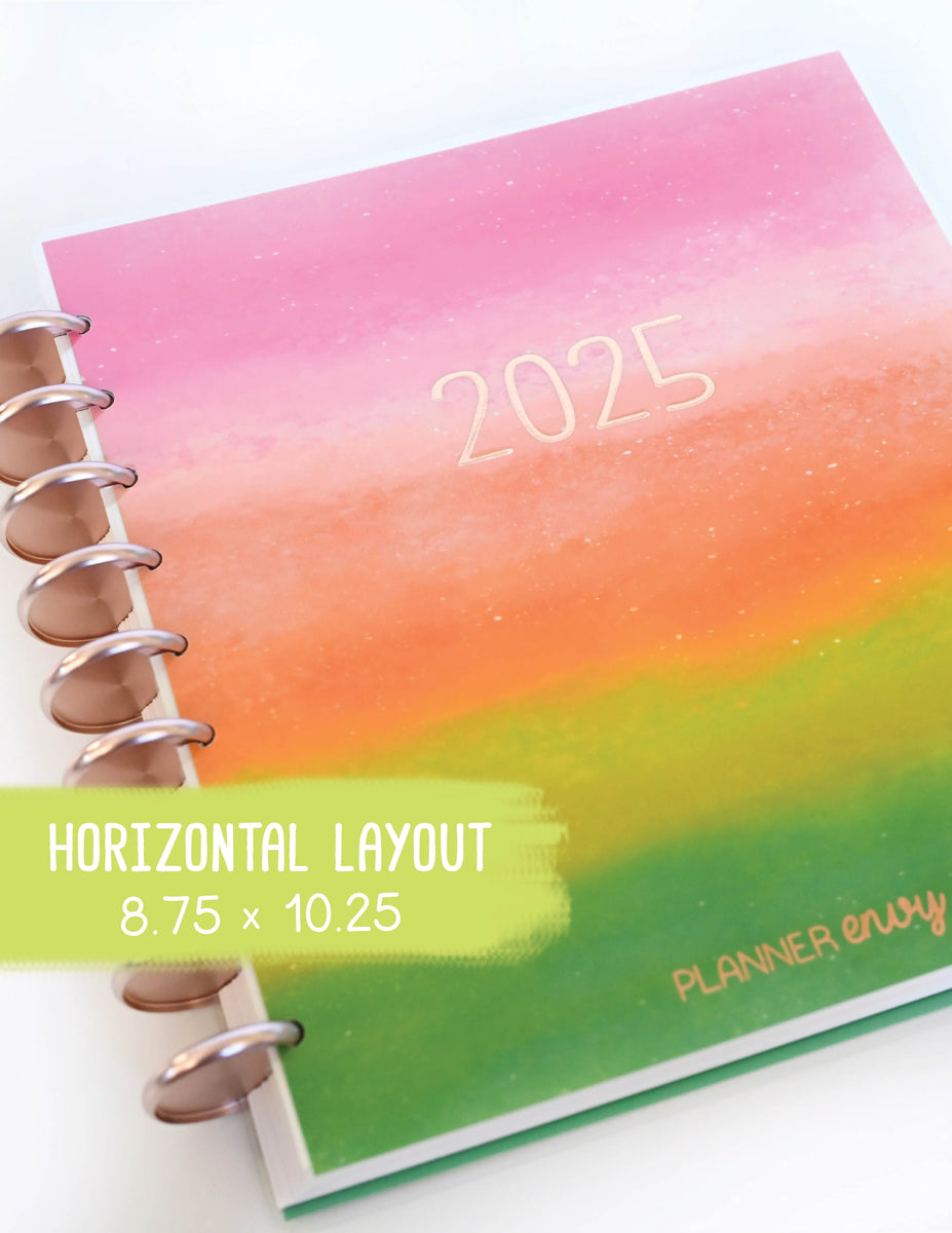 2025 Planner Horizontal Style Perfect For Planner Stickers & Weekly ...