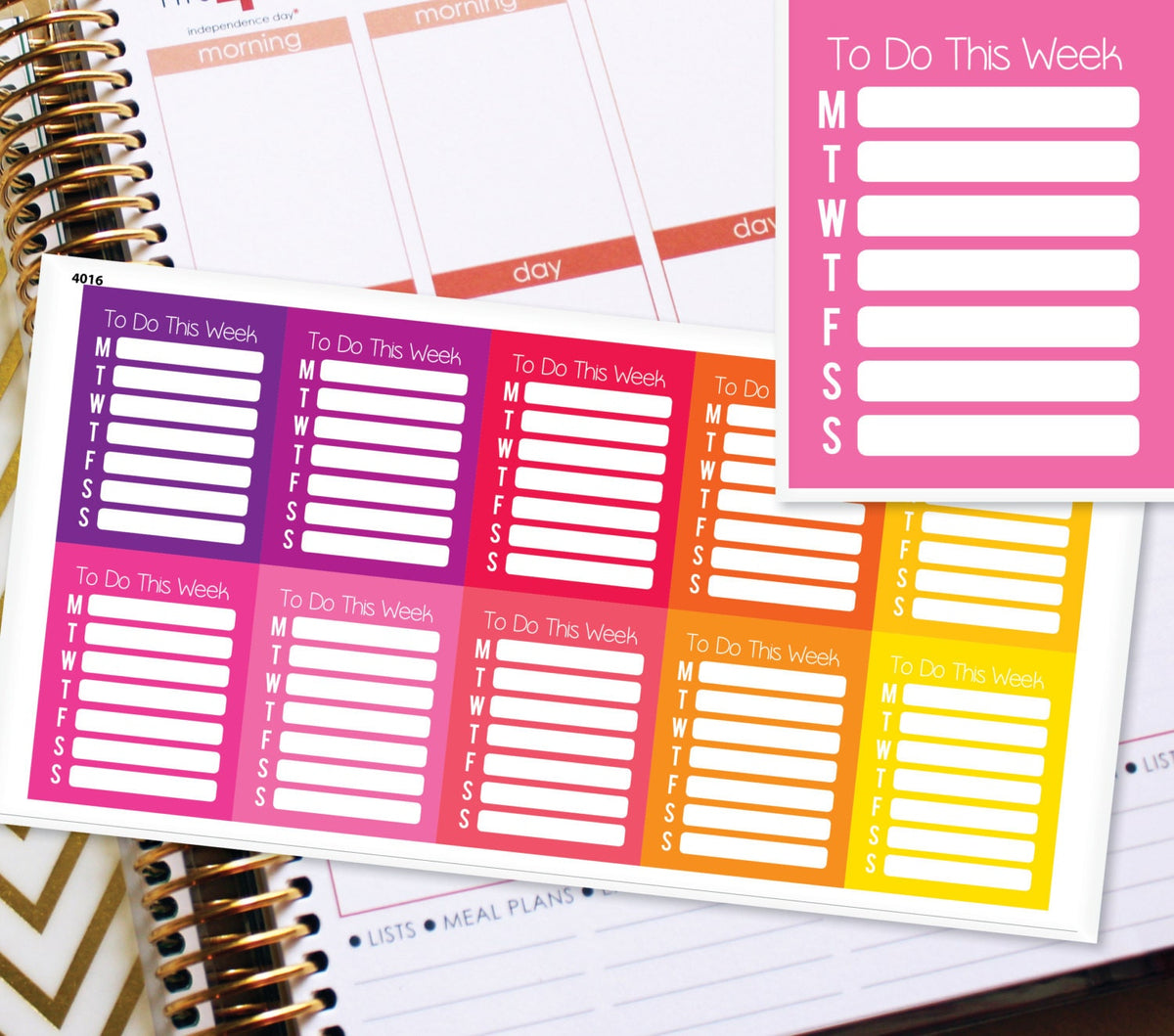 To Do List Checklist Planner Weekly Sidebar Planner Stickers to be use ...