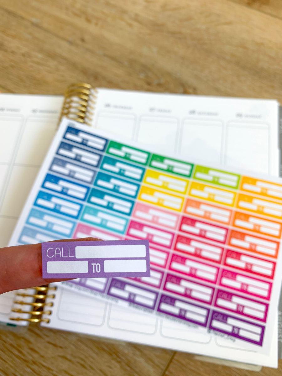 Conference Call Work Planner Stickers Erin Condren Life Planner (ECLP ...